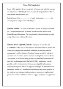 Employee Referral Policy Template - Download - Word | PDF