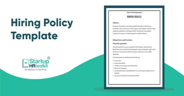 Hiring Policy Sample - Download Template - Word | PDF