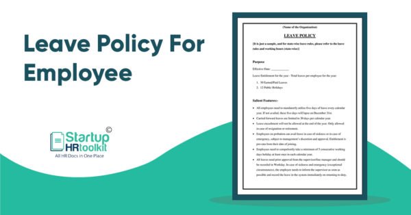 Leave Policy Format For Employee - Download Word | PDF
