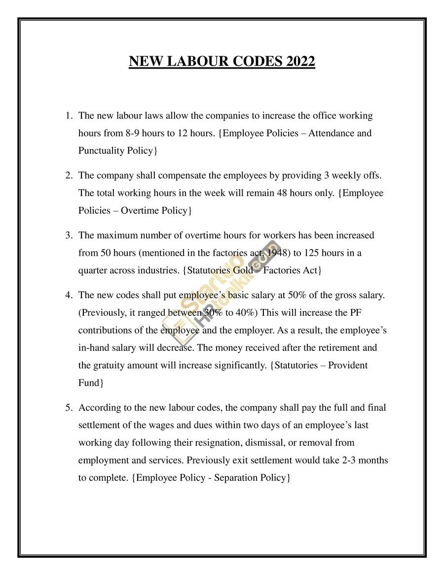 Gold Sample Documents - StartupHR Toolkit